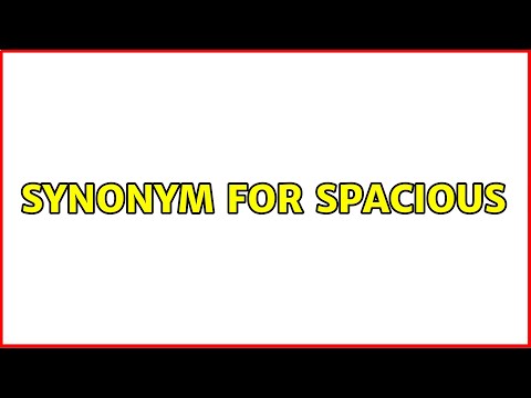 synonym for spacious
