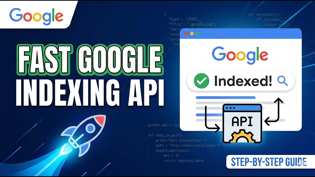 🚀 How to Use the Google Web Search Indexing API (Step-by-Step Guide)