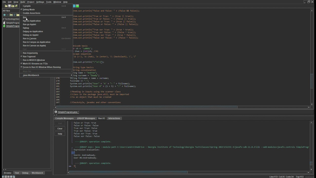 Java Basics E9 - Unicode and String Concatenation