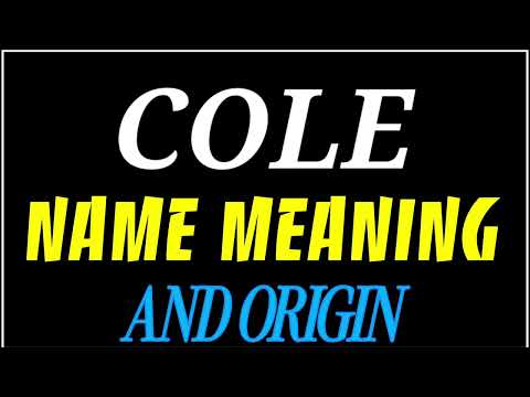 What does the name COLE mean | COLE meaning in english | Meaning of name COLE