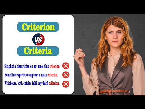 Confusing English Words | Fix Common Vocabulary Mistakes | Criterion Vs Criteria