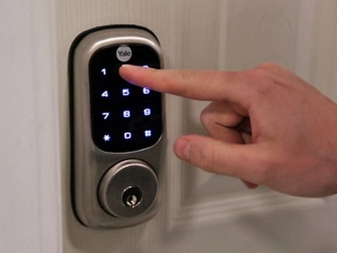A lock without a key? This is the Yale Real Living Touchscreen Z-Wave Deadbolt