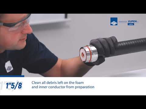 How to install connectors on Eupen 1"5/8 Feeder cables