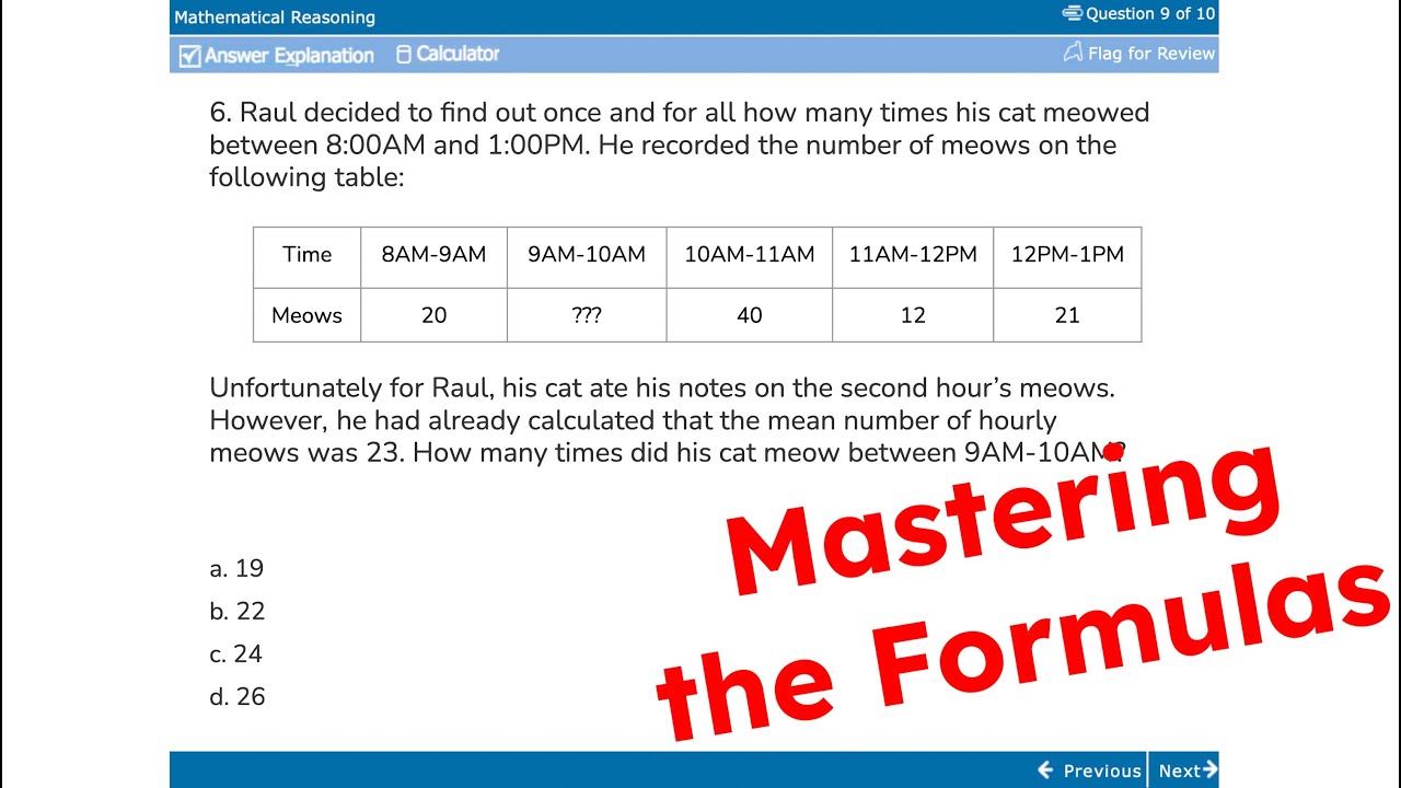 GED Math: Mastering the Formulas