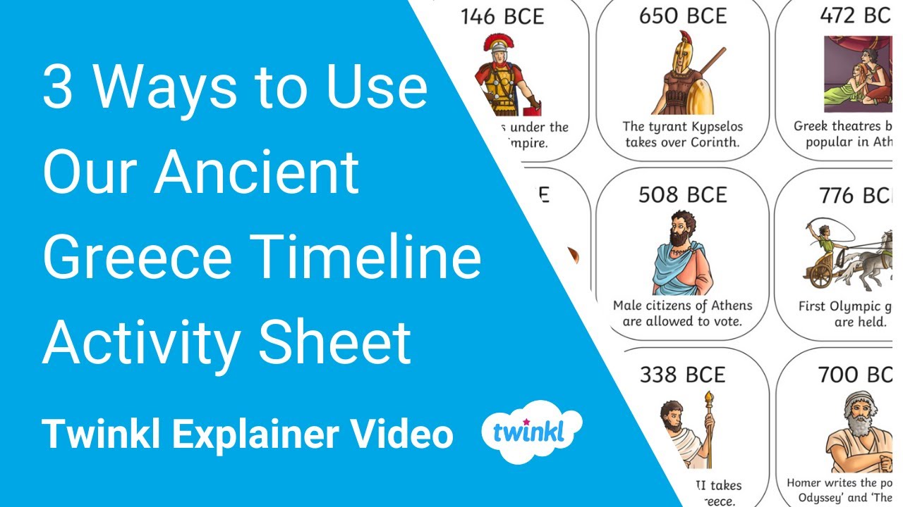 3 Ways to Use Our Ancient Greece Timeline Activity Sheet