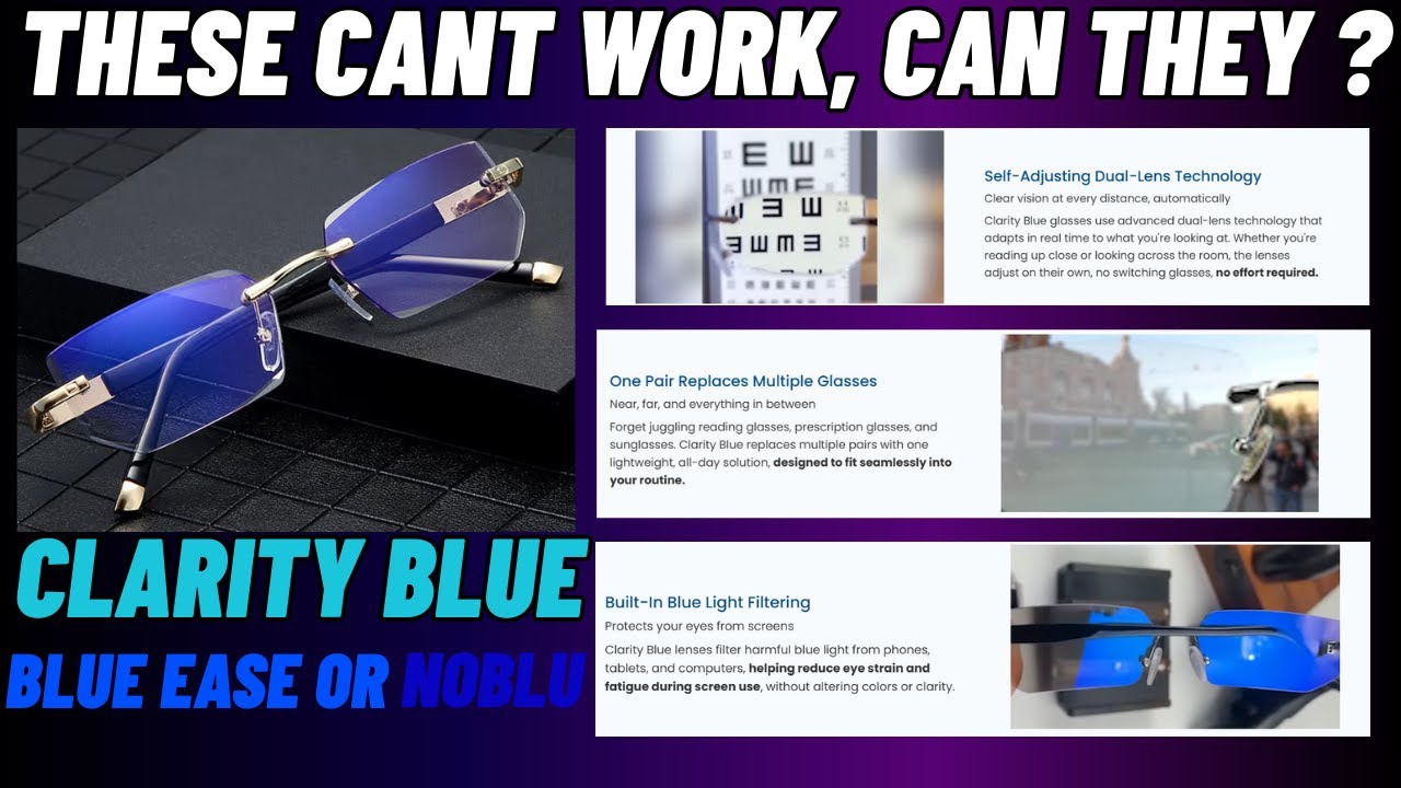 Huge Scam or do they Jam ? Very Honest Review | Clarity Blue Glasses Do they Work?