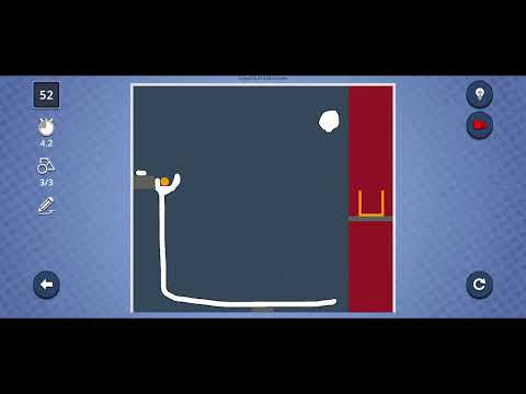 Brain It On! Level #52 | Place the ball in the orange box 