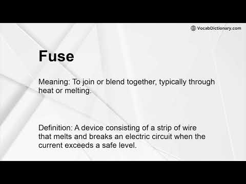 Fuse Meaning