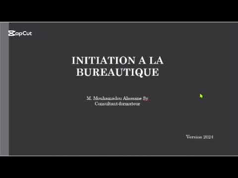 Informatique-Bureautique: 1-Initiation