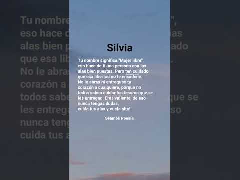 significado del nombre SILVIA #SILVIA