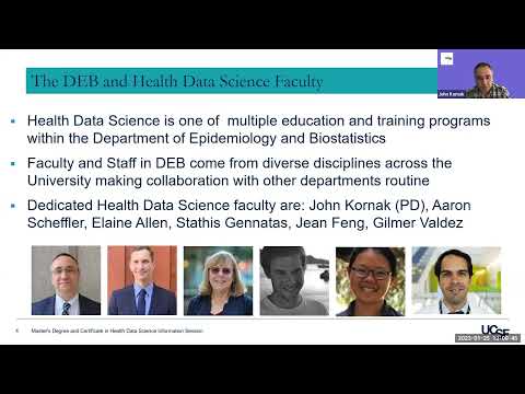 Master's Degree in Health Data Science at UC San Francisco ...