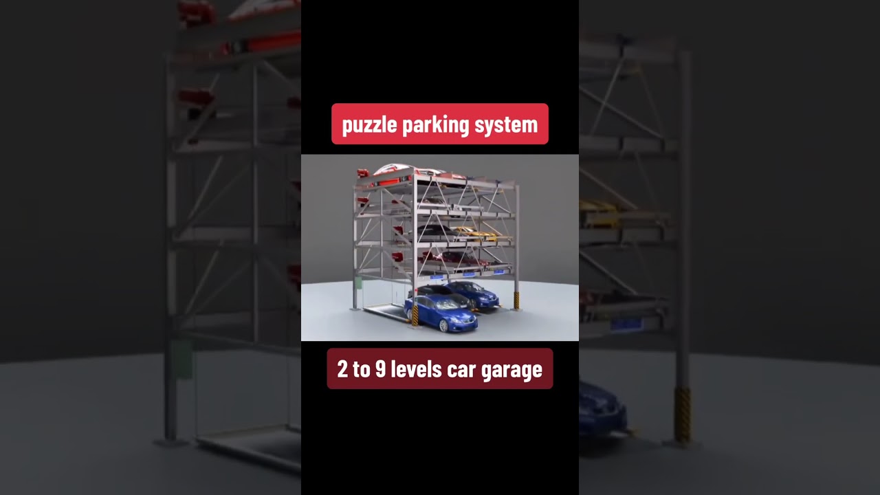 #2-9 levels puzzle car parking system #multilevel-parking garage #automated puzzle parking system