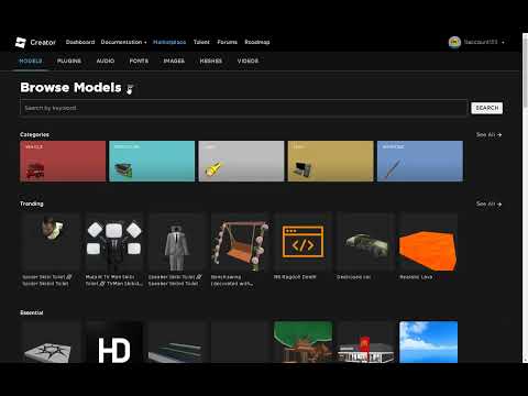 how to see more models images and etc in roblox marketplace