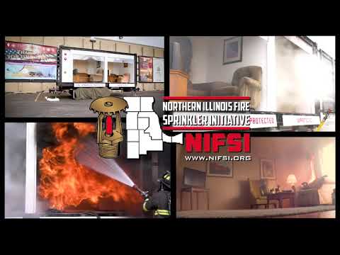 NIFSI side by side fire sprinkler / flashover trailer