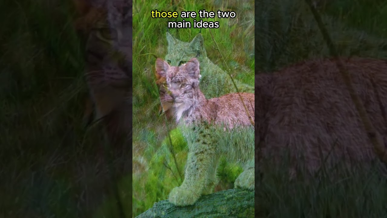 Lynx Ear Tufts act like ANTENNAS!🐆🐆🐯#animals #animalfacts #shorts