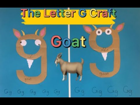 The Letter G Craft | Alphabet Crafts for preschool | Goat Craft for Kids | Letter Recognition Crafts