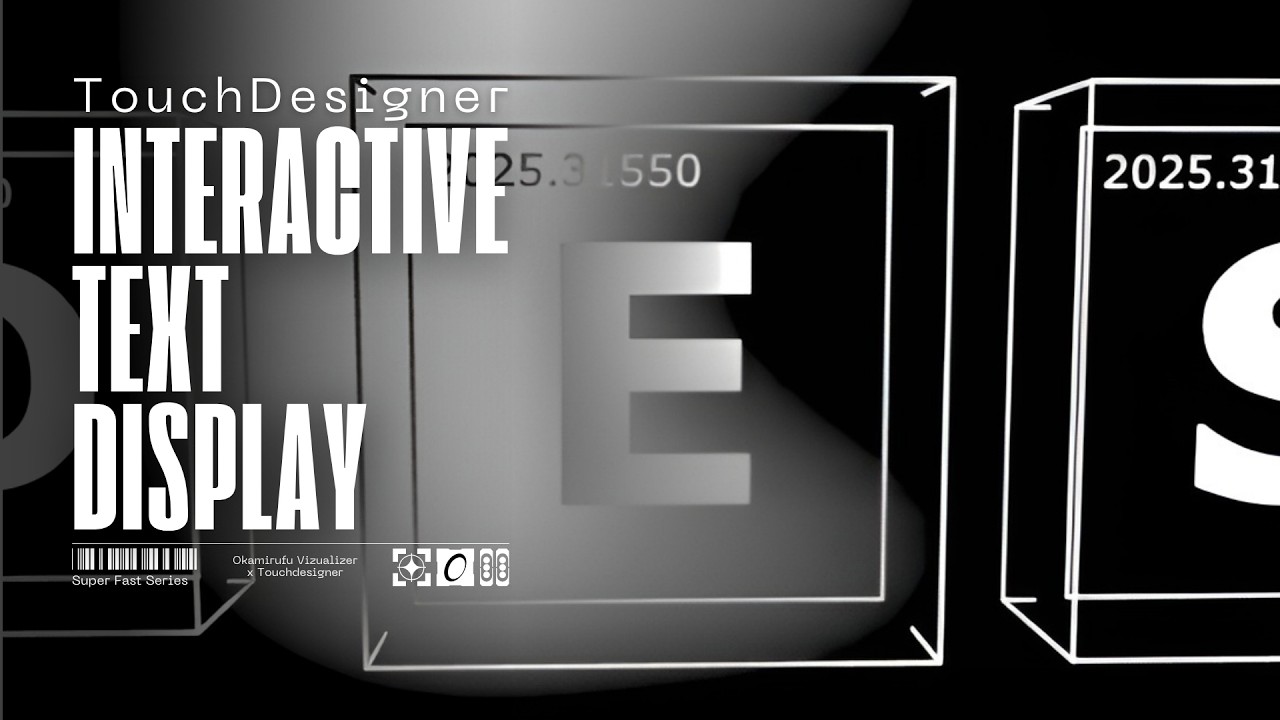 TouchDesigner Tutorial: Build an Interactive 3D Parametric Text Display (Easy)