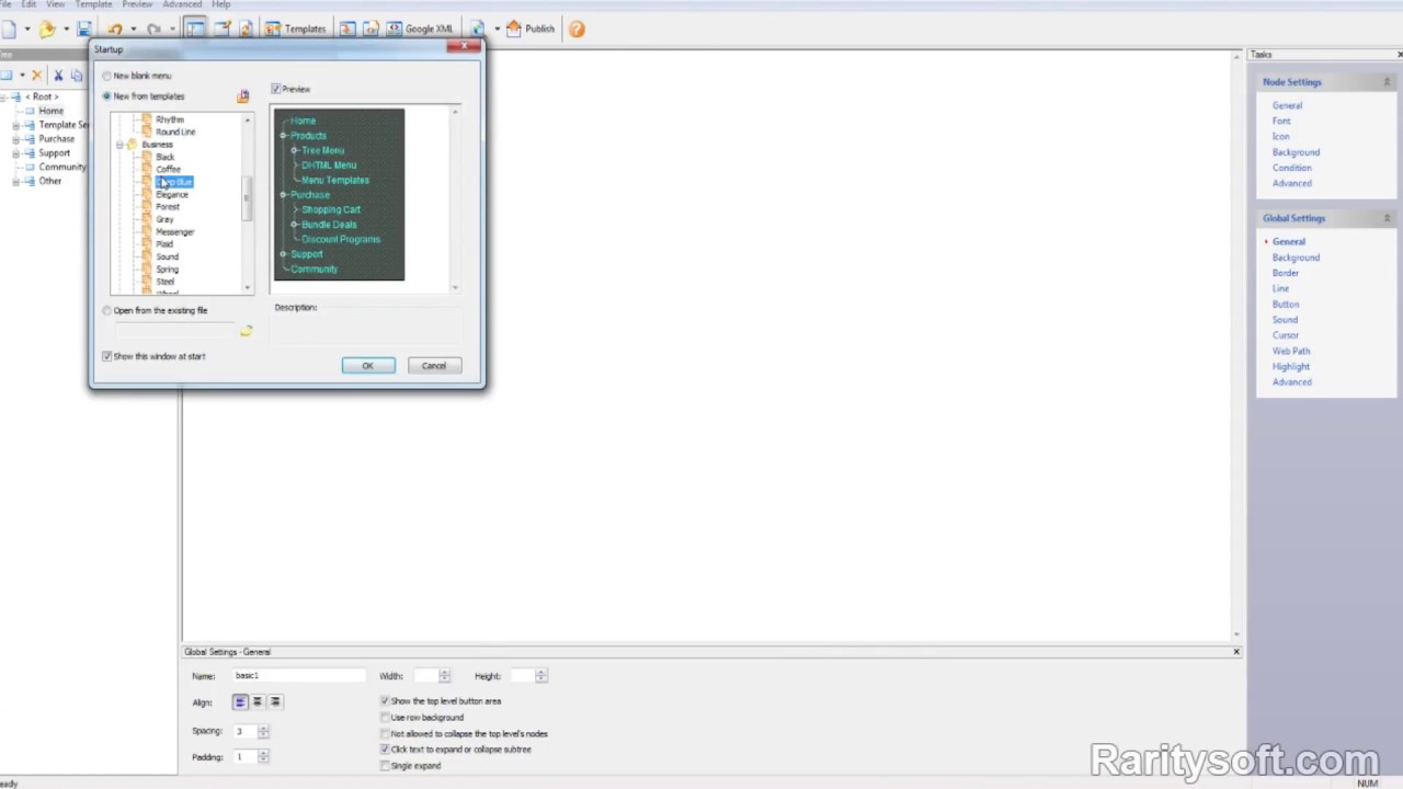 Navigation tree menu for websites - Sothink Tree Menu