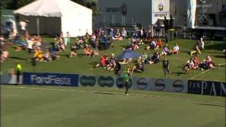 Greatest catch ever? Bevan Small and Michael Mason combine to dismiss ...