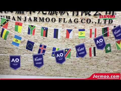 PVC Paper Polyester Bunting Flag Custom Hanging String Pennant