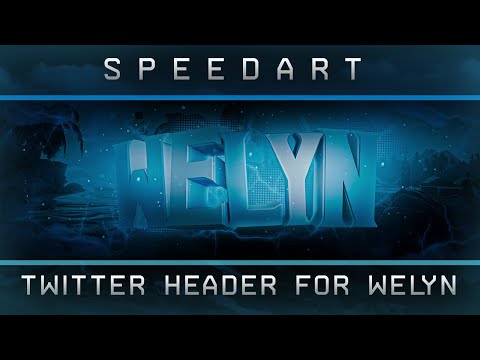 TWITTER HEADER DESIGN Photoshop SPEEDART For WELYN! | SergiDesigns | Photoshop