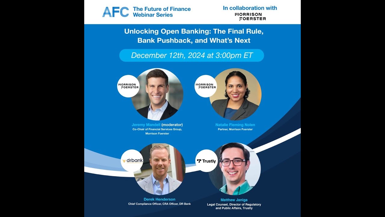 The Future of Finance Webinar Series: Unlocking Open Banking