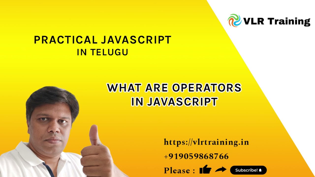 What are Operators in Javascript 14 | Practical JavaScript Training Telugu | JavaScript Tutorial