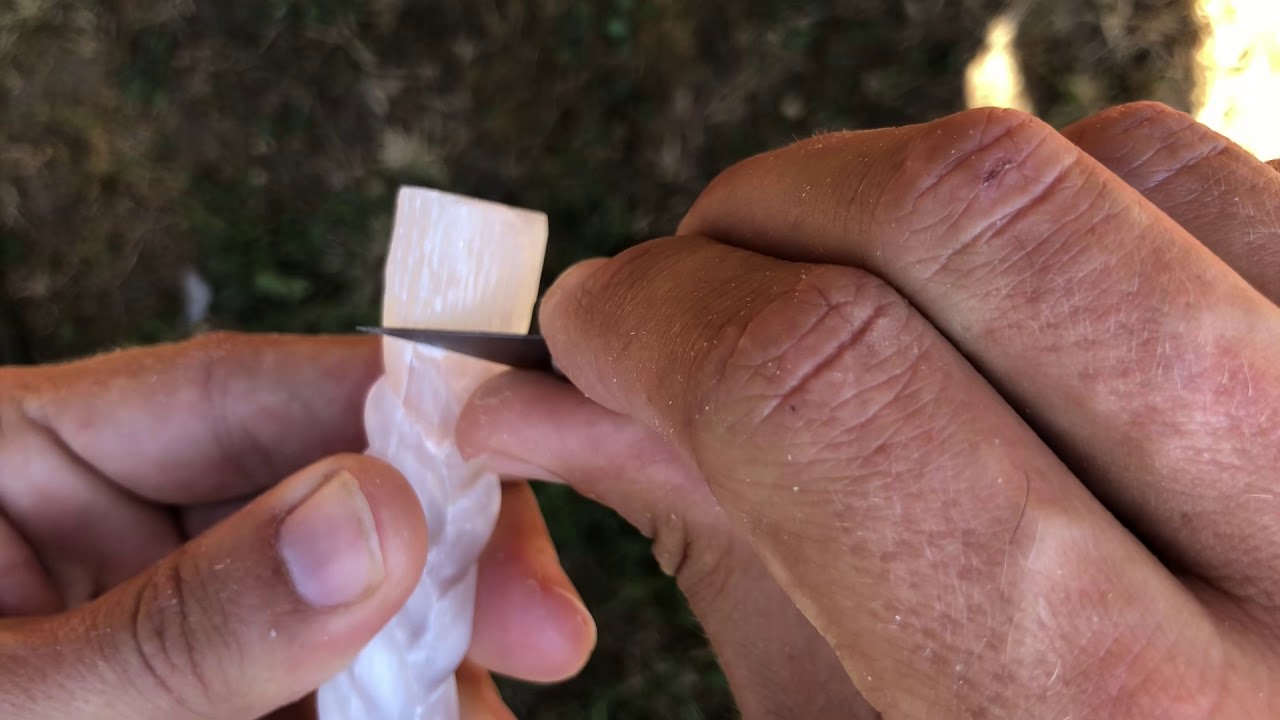 Mi’kmaw Stone Carver - selenite crystal