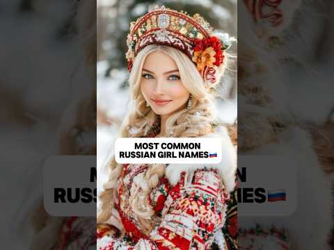 Most common Russian girl names🇷🇺 #russiangirl #russianlanguage