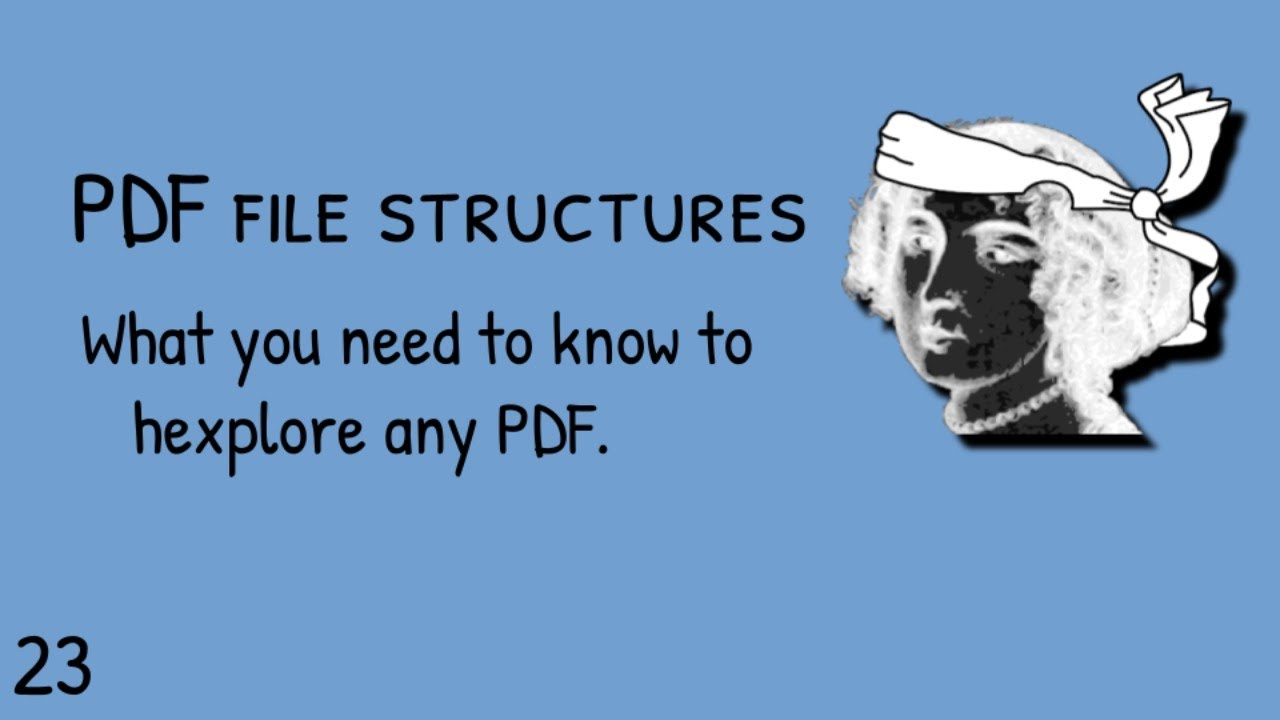 23 PDF file structures