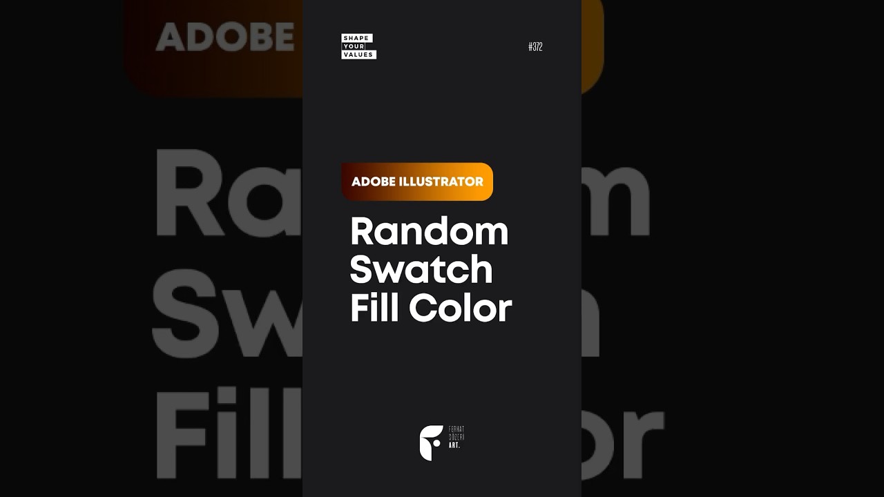 Random Swatch Fill Color in Illustrator #illustratortutorial