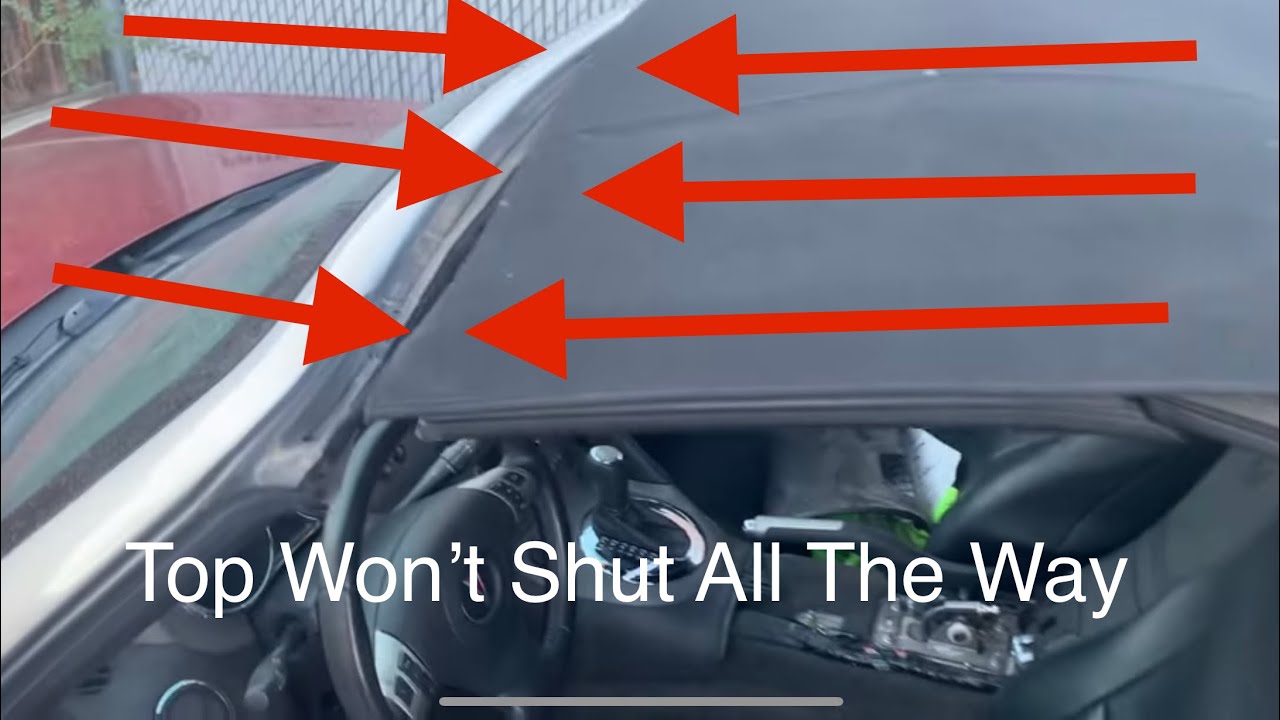 SOLVED: 2004-2009 Pontiac Solstice Convertible Top Roof Won't Close Problem