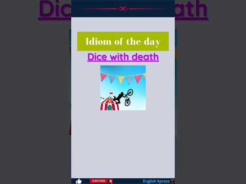 Dice with death | English Idiom | English Vocabulary #shorts #youtubeshorts #englishlearning