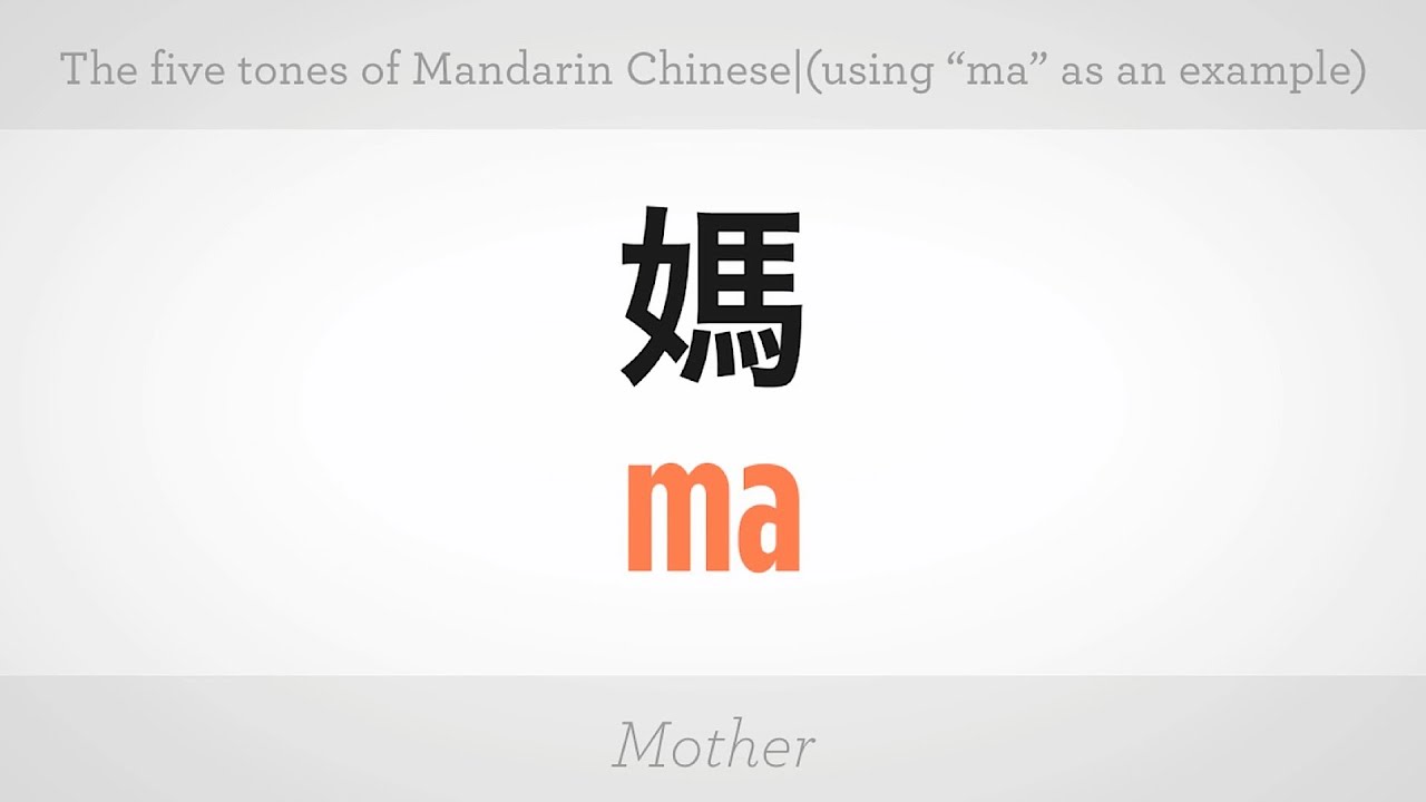 5 Tones of Mandarin Chinese | Mandarin Chinese