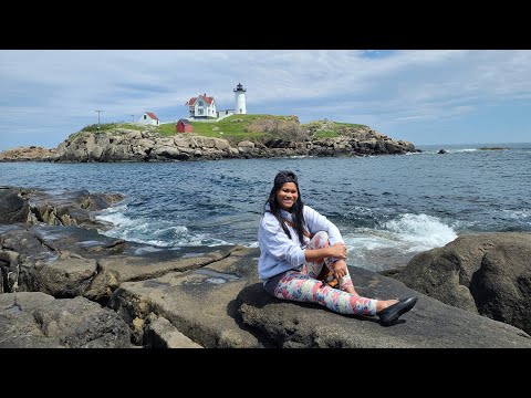 York, Maine - Nubble Light | Lighthouse In Maine, USA | Delicious Lobsters In Maine #food #vacation