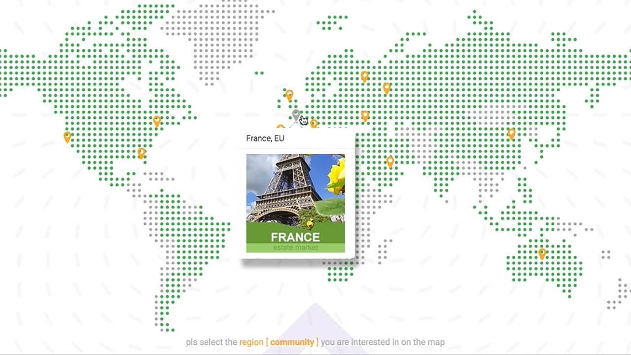 WEB Design of Front Page (desktop) 🌎 INTERACTIVE Map