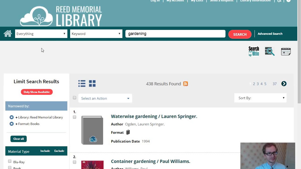 Catalog Search and Placing Holds