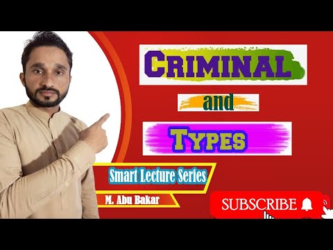 Definition and types of criminals in Urdu Hindi | white collar | organized | criminology