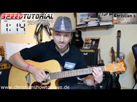≈ Speedtutorial 90 Sek. Lesson ≈ Sportfreunde Stiller Applaus Applaus | Deutsch Gitarren Tutorial
