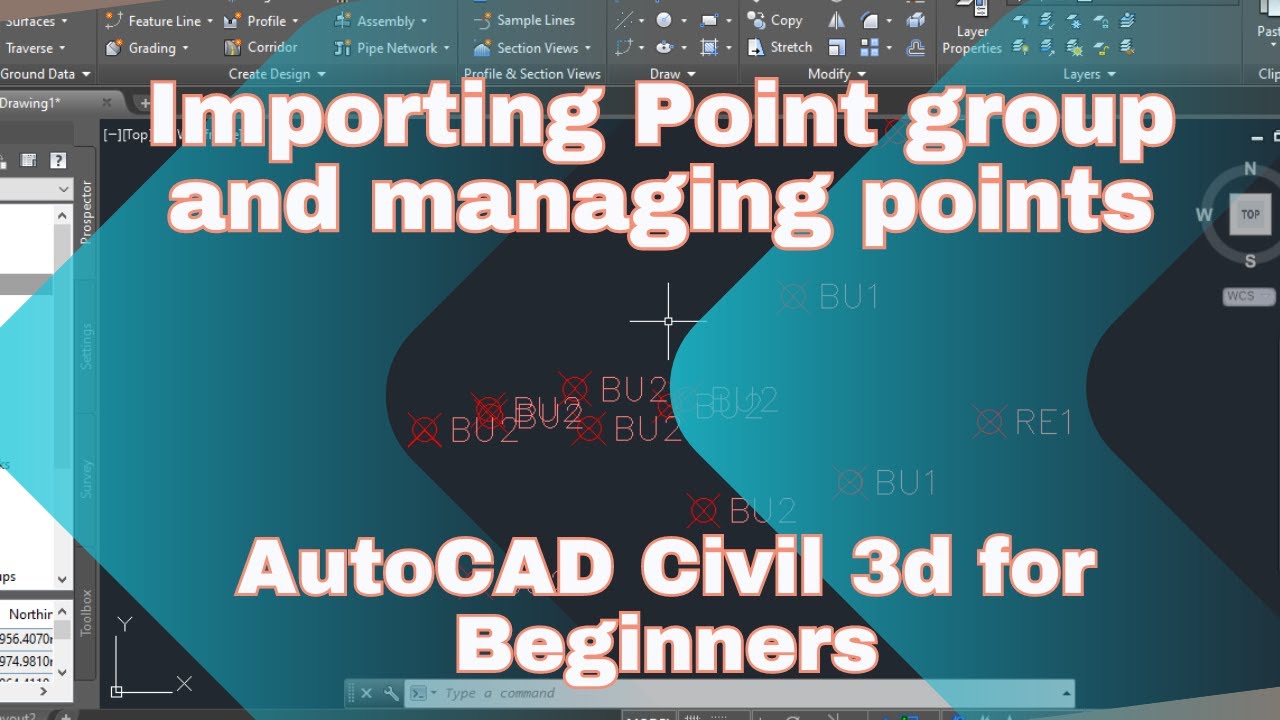 Importing Point group and managing points | Civil 3d For Beginners