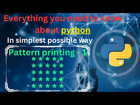 Pattern printing 1 | square pattern | pattern printing in python | python full course complete