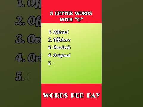 8 letter words starting with "O" #englishlearners #englishlearning #youtubeshorts