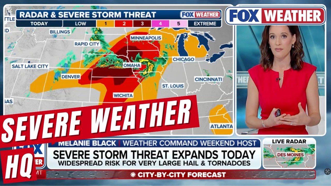 Major Severe Weather Outbreak Brewing With Dangerous Tornado, Hail Threat Across The Midwest, Plains