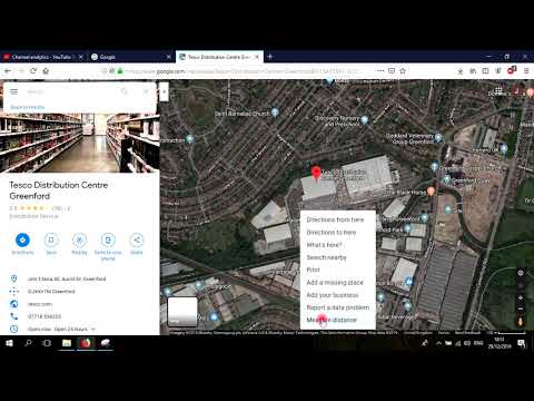 Measure length or area of a building in Google Maps