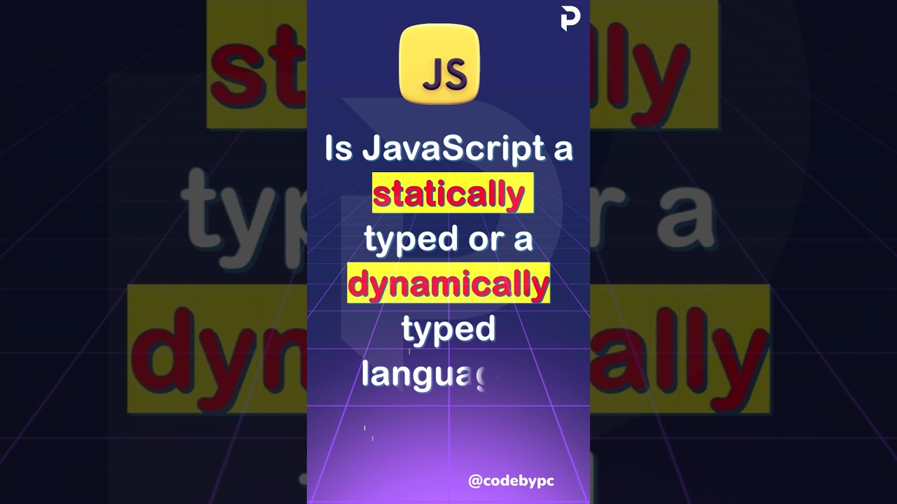 Is JavaScript a statically typed or a dynamically typed language?   #shorts #javascript