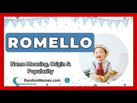 Romello - Baby Boy Name Meaning, Origin & Popularity - RandomNames.com