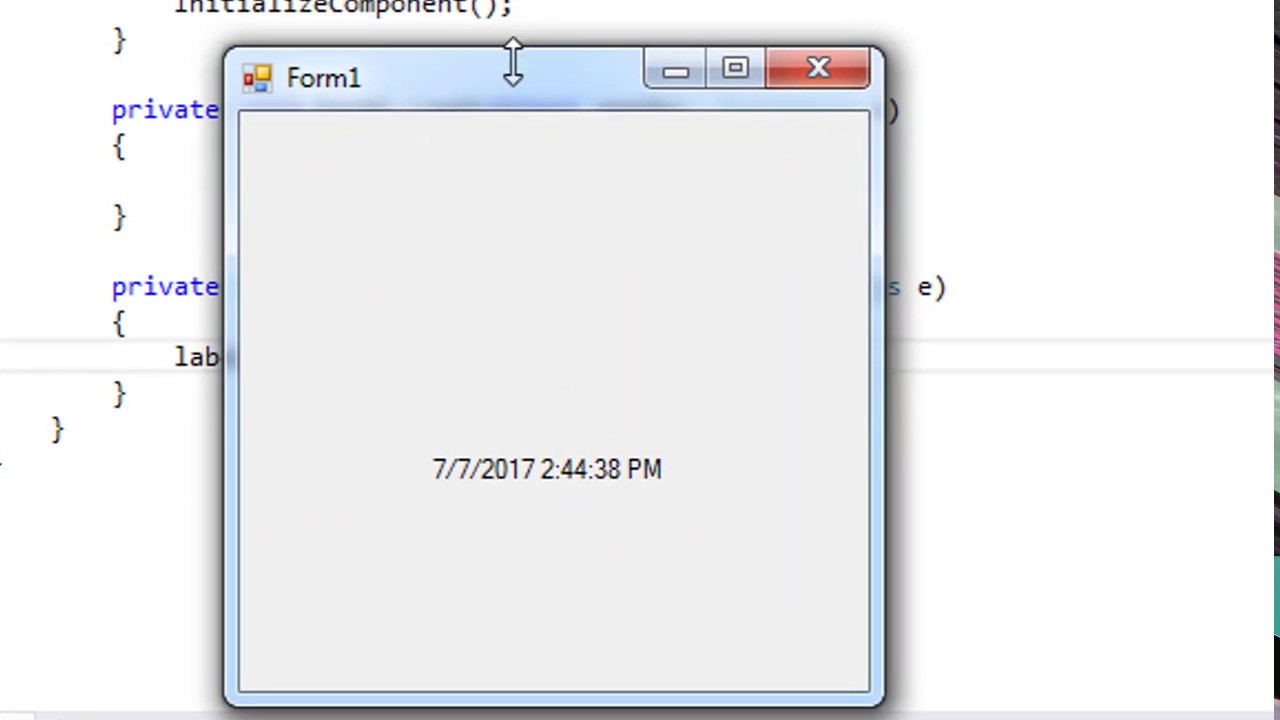 072 - Csharp Timer Control