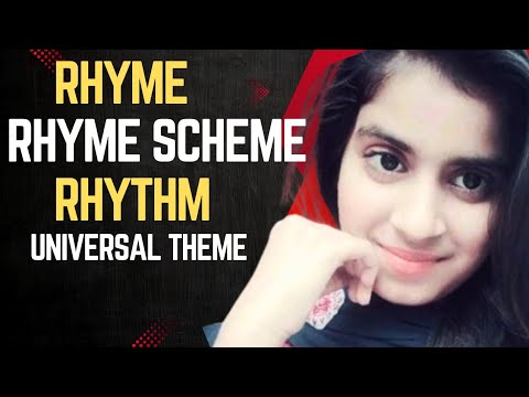 Rhyme scheme, rhythm / literary devices in english literature | literary terms in english literature