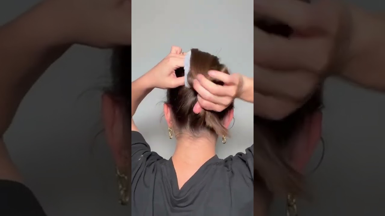 Scrunchy bun hairstyle you probably haven’t tried