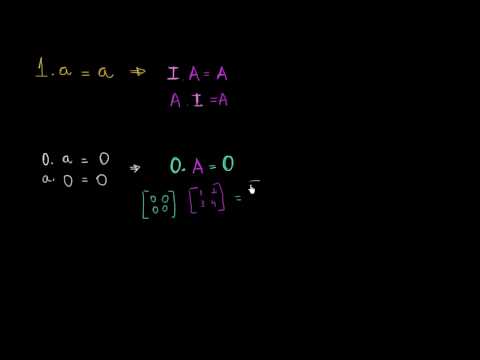Matriz nula e multiplicação de matrizes (vídeo) | Khan Academy